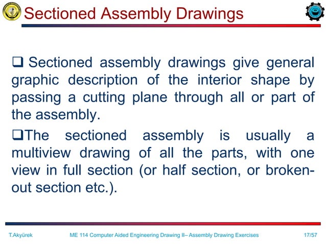 Assembly drawing exercises | PDF
