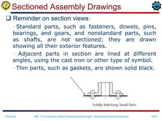 Assembly drawing exercises | PDF