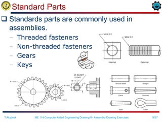 Assembly drawing exercises | PDF