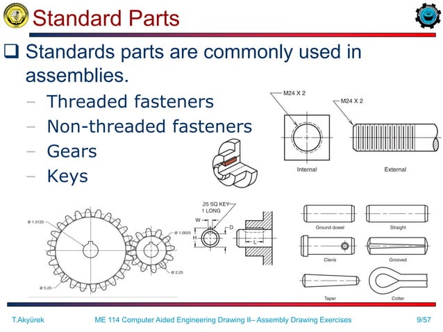 Assembly drawing exercises | PDF