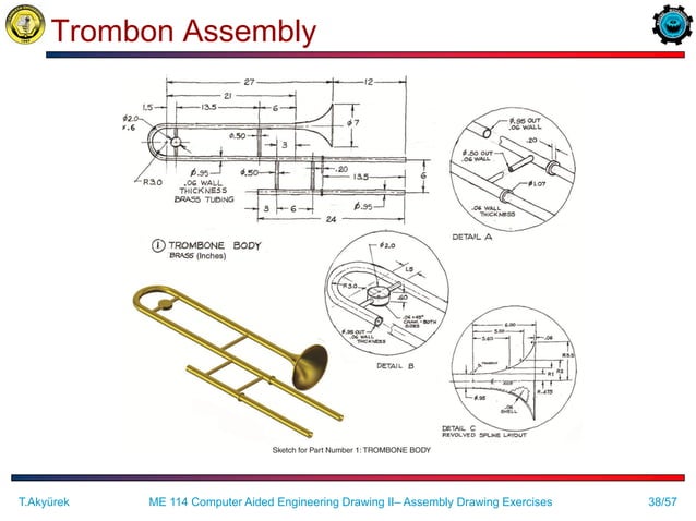 Assembly drawing exercises