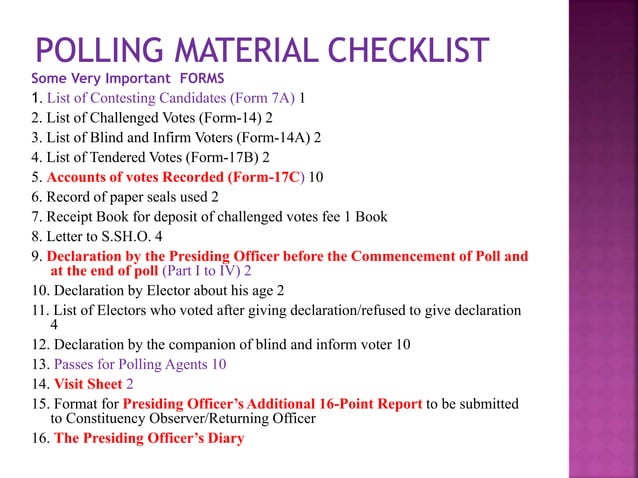assembl.ppt election duties and responsibilities of polling personnel | PPT
