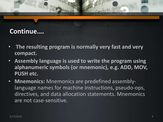 Assembly final 2 | PPT