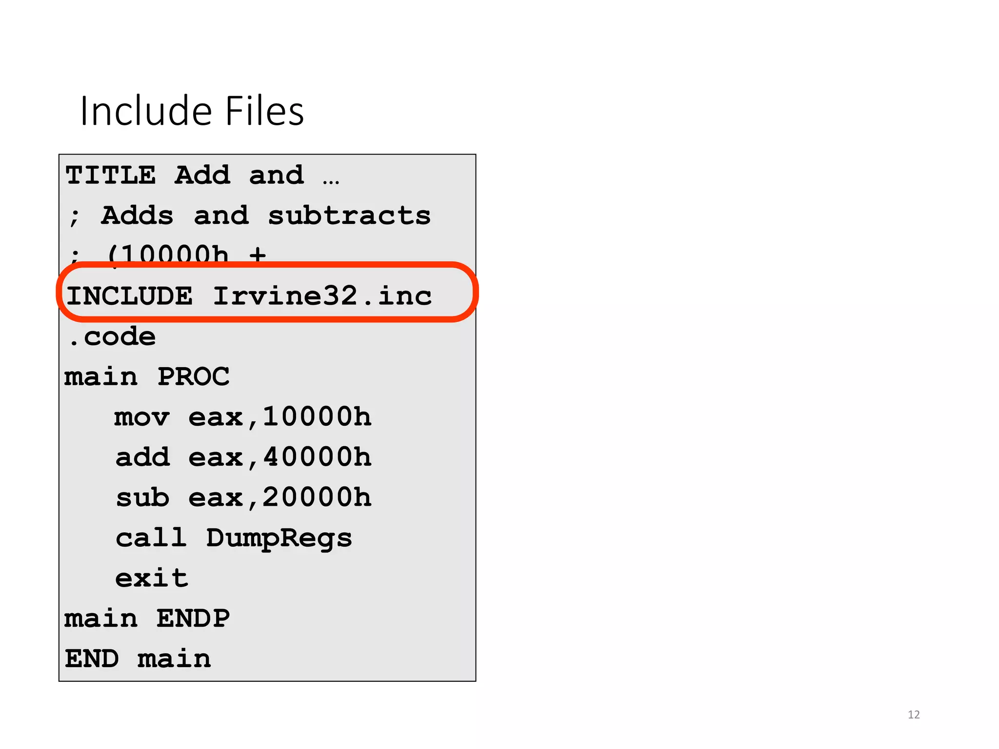 Assembly fundamentals | PPTX