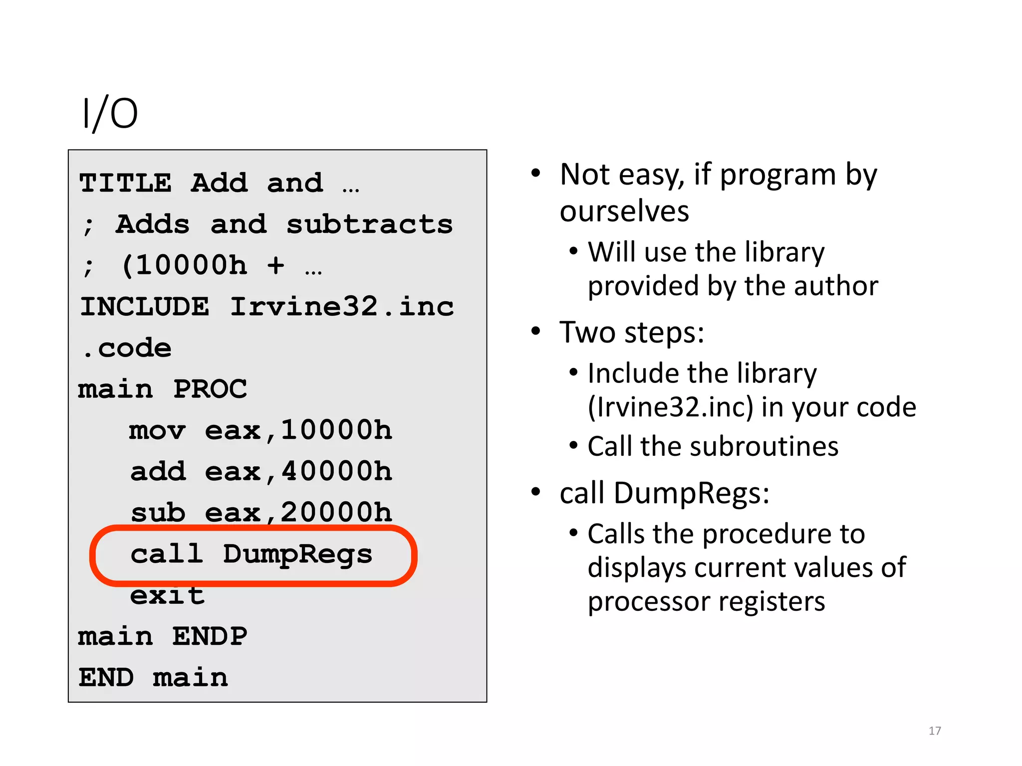Assembly fundamentals | PPTX