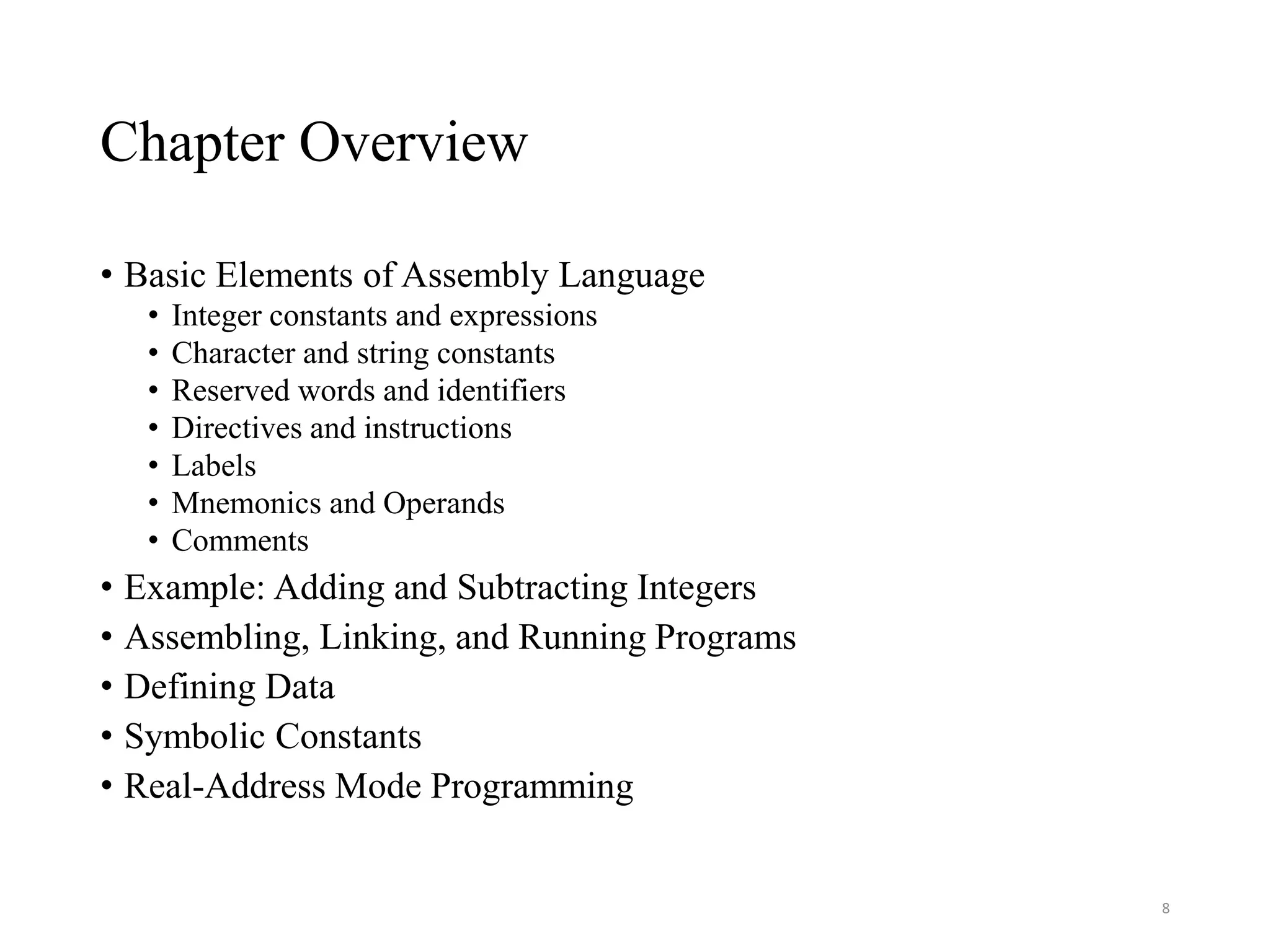 Assembly fundamentals | PPTX