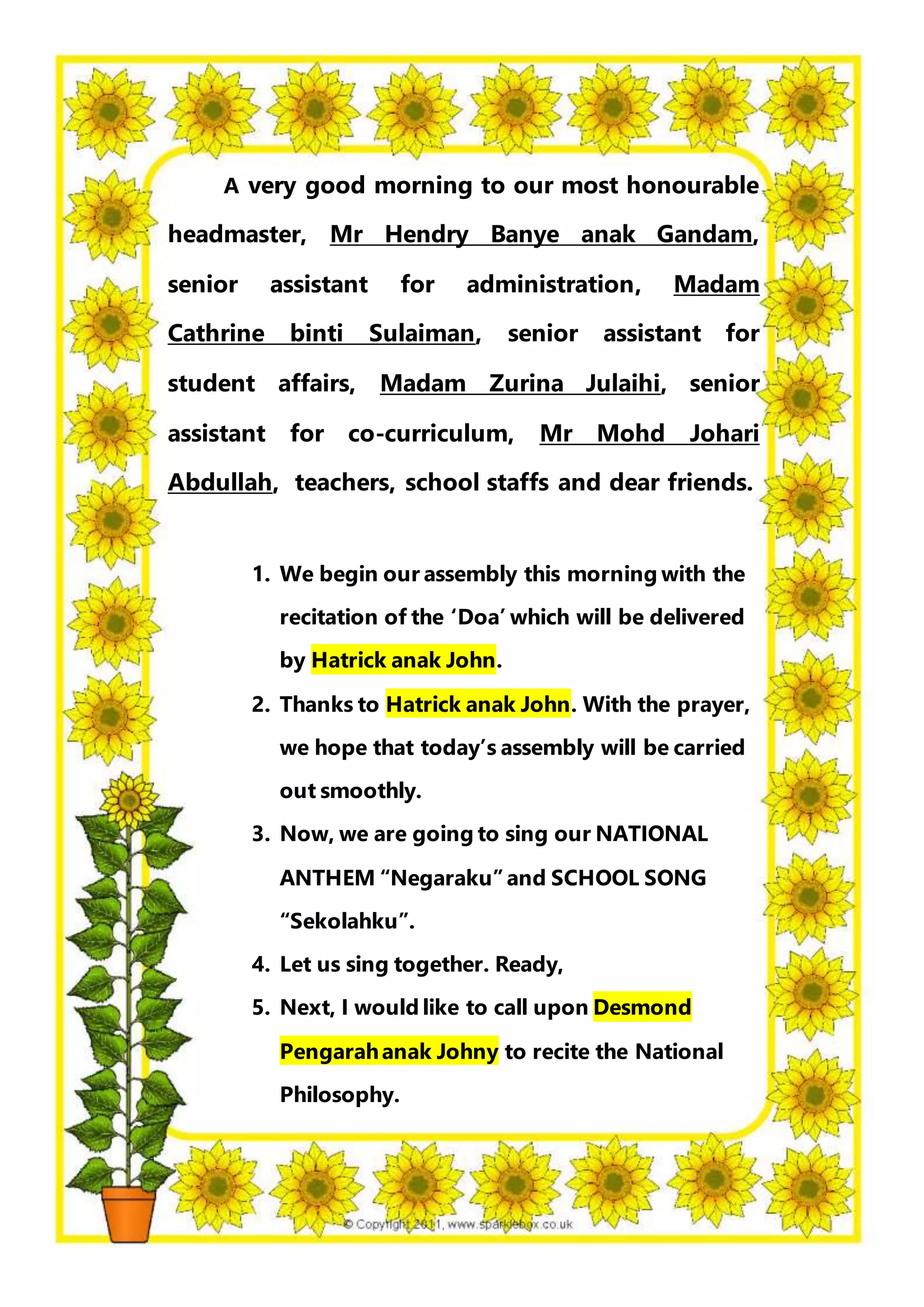 Assembly in english | DOC