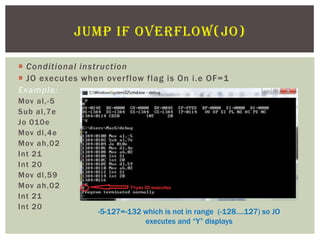 Assembly jmp presentation | PPTX | Programming Languages | Computing