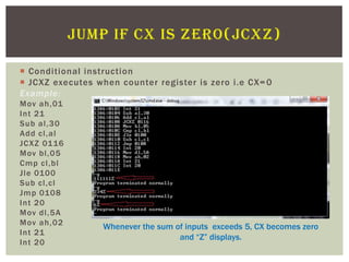 Assembly jmp presentation | PPTX | Programming Languages | Computing