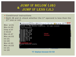 Assembly jmp presentation | PPTX | Programming Languages | Computing