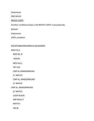 Tricky math puzzle project report | DOCX