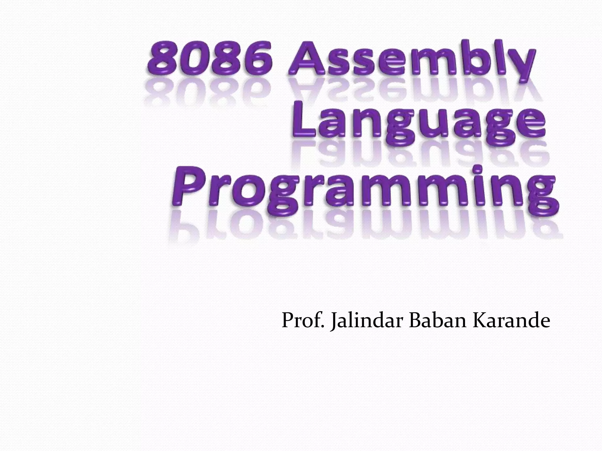 Assembly language | PPTX