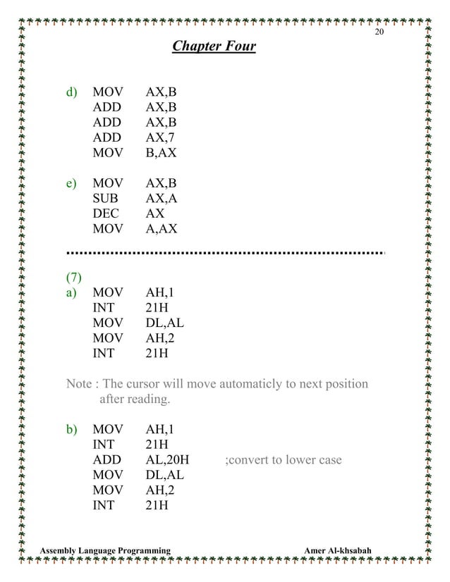 Assembly language (coal) | PDF