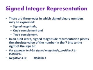 Representation Of Numbers and Characters | PPTX