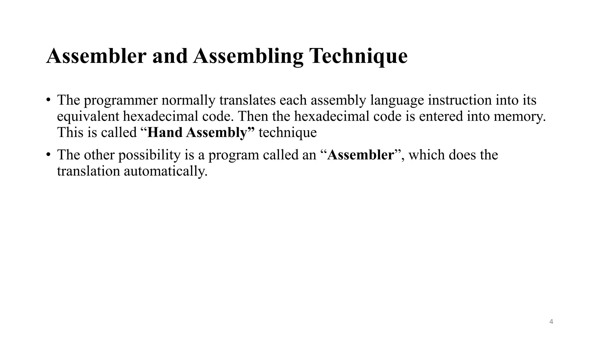 Assembly language | PPT | Free Download