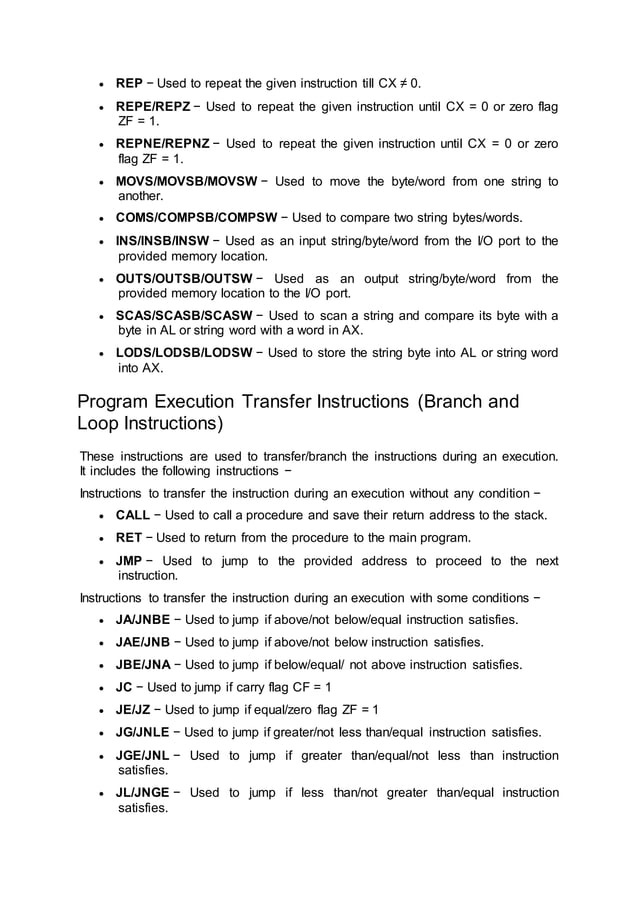 Assembly language | PDF