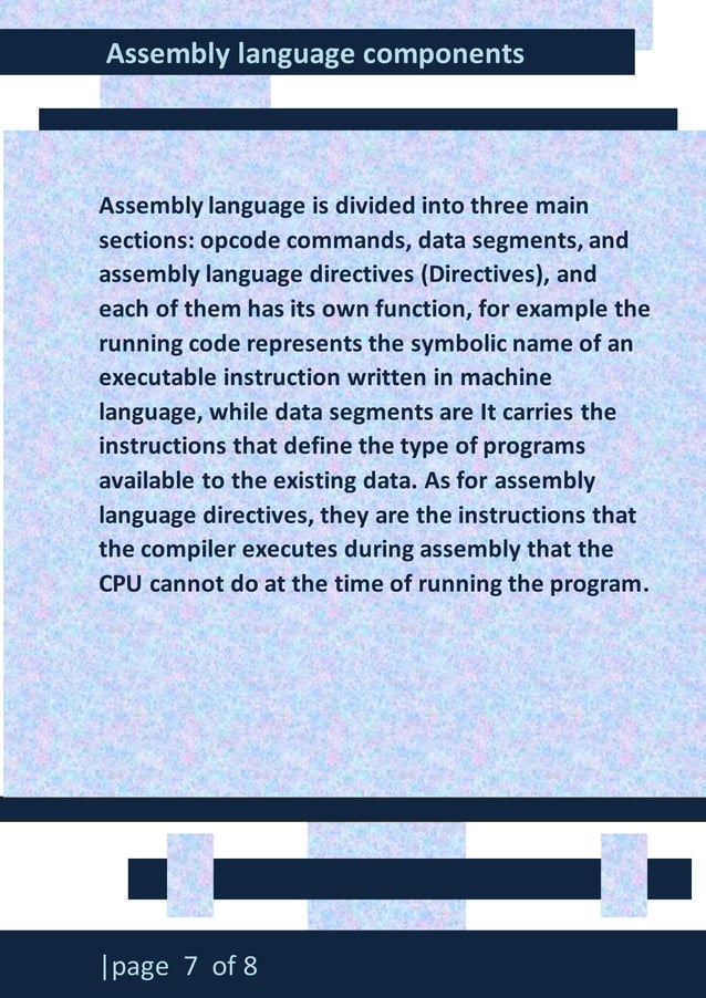 Assembly language | DOCX