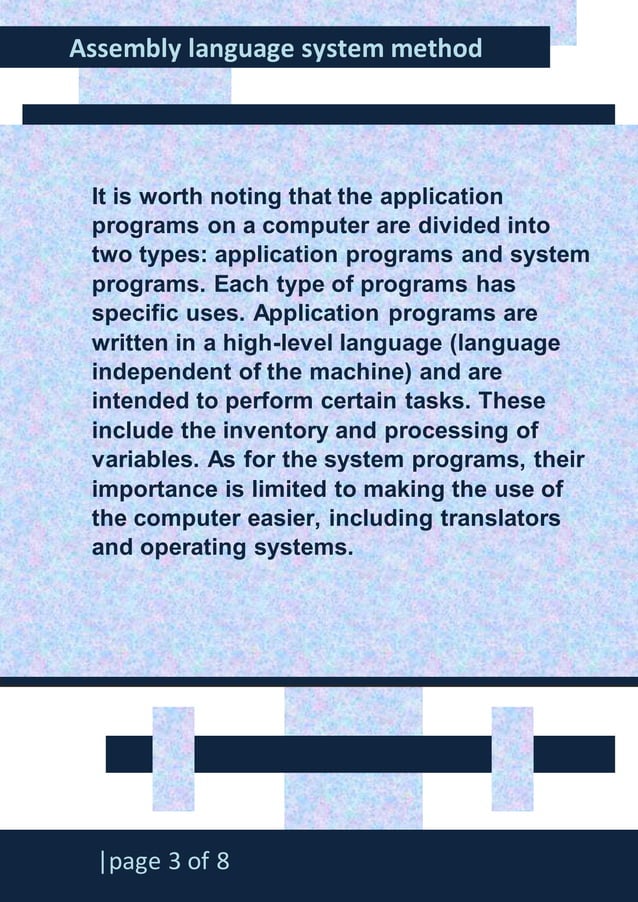 Assembly language | DOCX