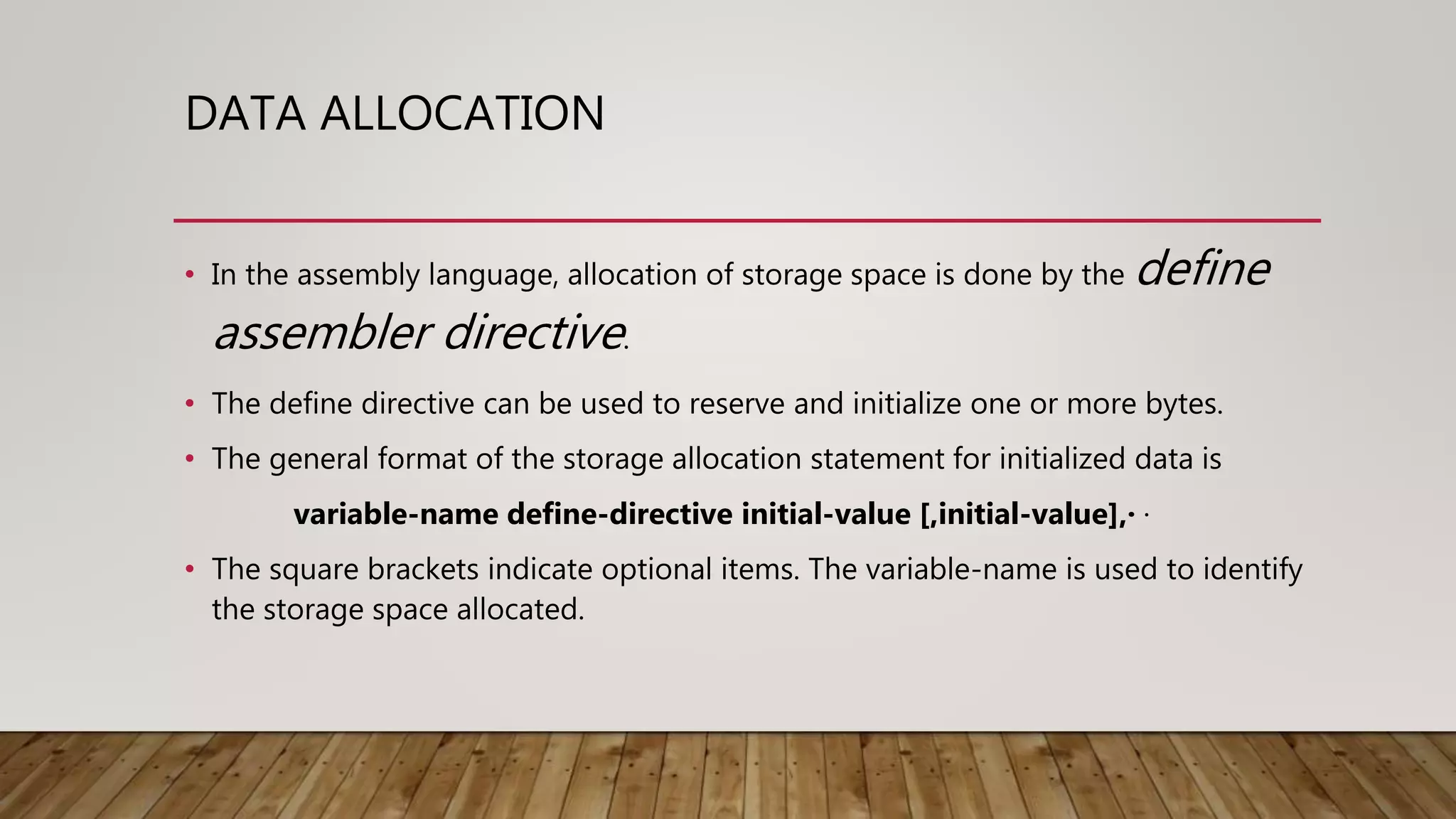 Overview Of Assembly Language | PPTX