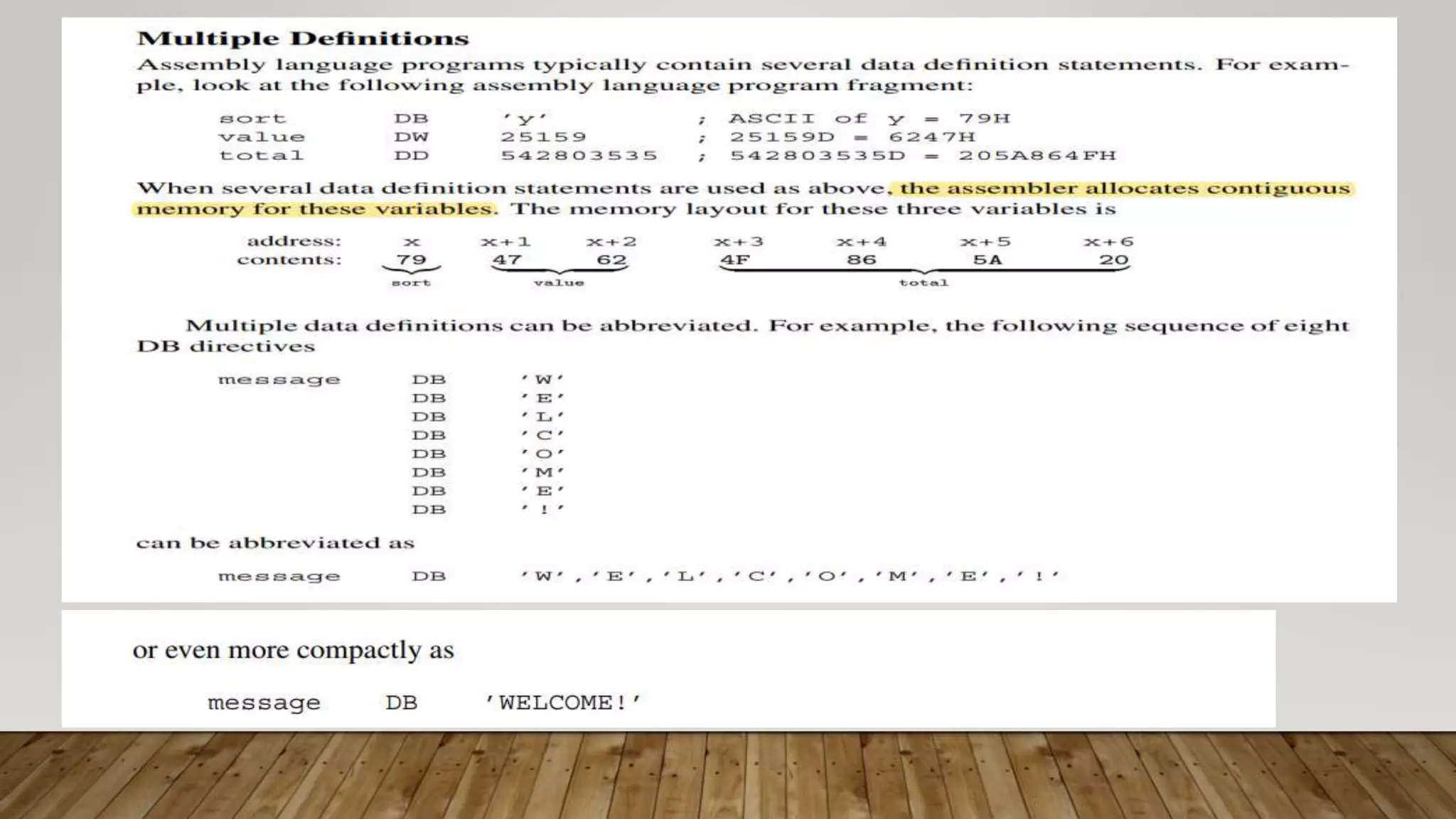 Overview Of Assembly Language | PPTX