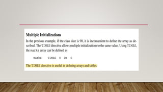 Overview Of Assembly Language | PPTX