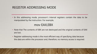 Overview Of Assembly Language | PPTX
