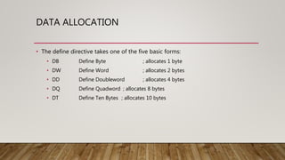 Overview Of Assembly Language | PPTX
