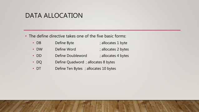 Overview Of Assembly Language | PPTX