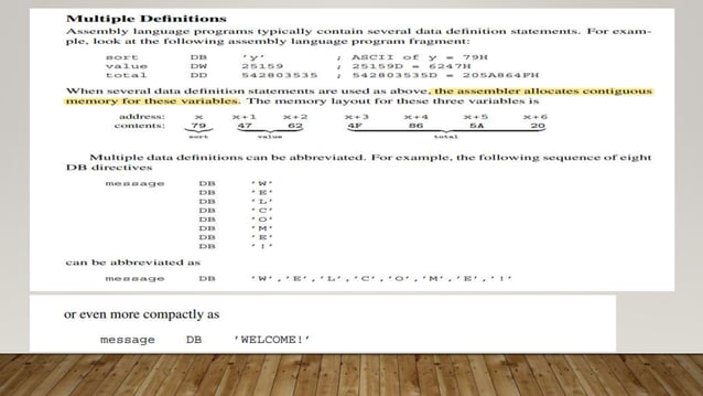 Overview Of Assembly Language | PPTX