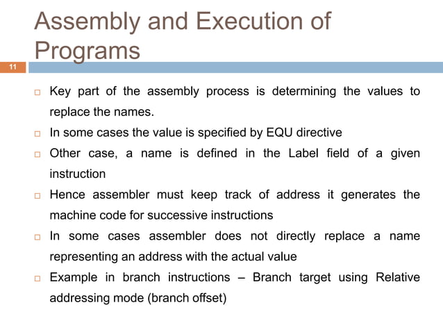 Assembly language.pptx | Programming Languages | Computing