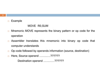 Assembly language.pptx | Programming Languages | Computing