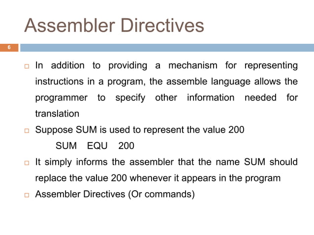 Assembly language.pptx | Programming Languages | Computing