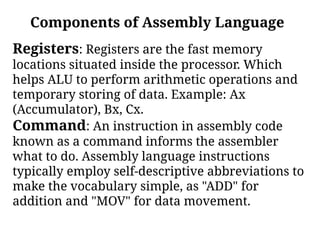 Assembly programming language based on 8086 emulator.pptx