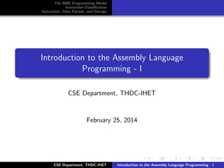 Assembly language i | PPT