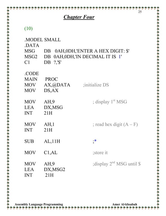 Assembly language solution | PDF
