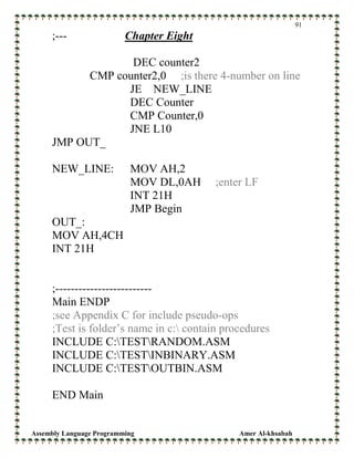 Assembly language solution | PDF