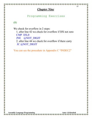 Assembly language solution | PDF