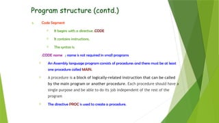 Assembly Language lecture university of narowal | PPTX