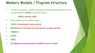 Assembly Language lecture university of narowal | PPTX