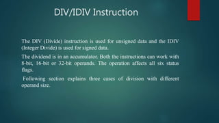 Assembly language | PPTX | Computing | Technology & Computing