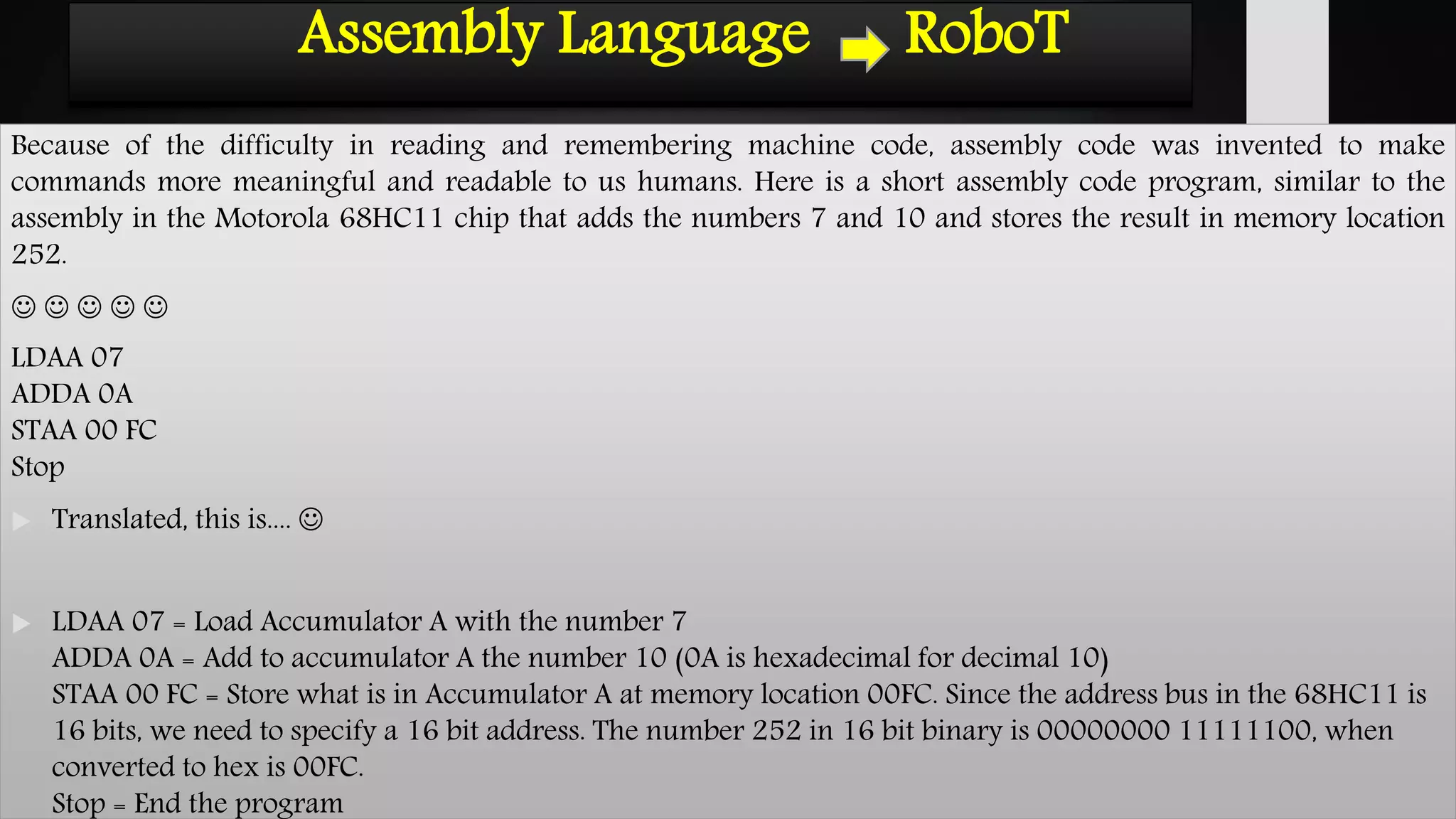 Assembly Language In Electronics | PPTX