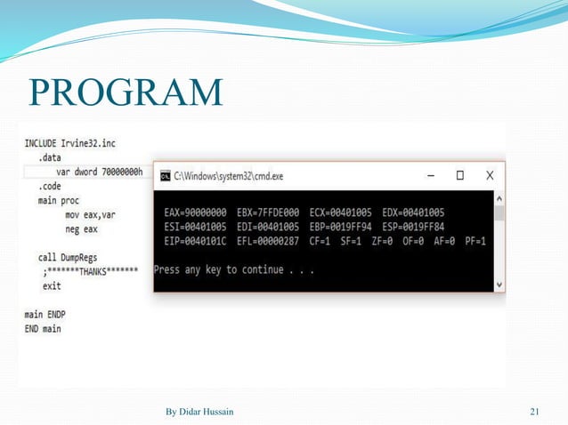 Assembly language instructions | PDF