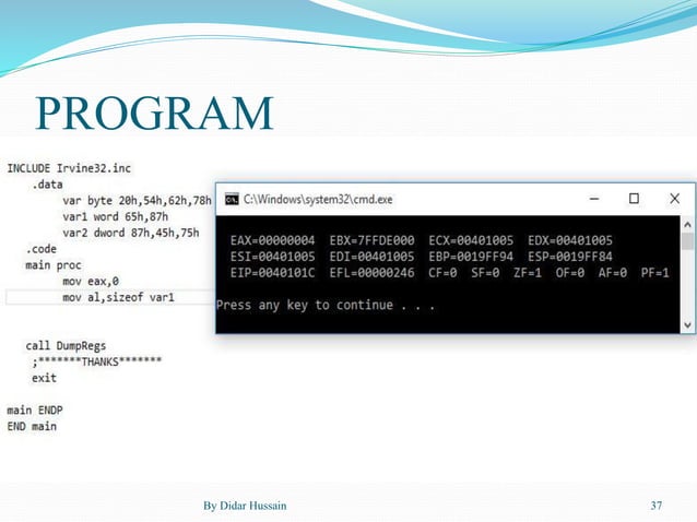 Assembly language instructions | PDF
