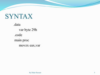 Assembly language instructions | PDF