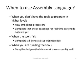 Introduction to Assembly Language | PPT