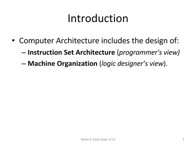 Introduction to Assembly Language | PPT