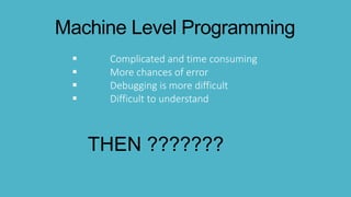 Assembly language programming | PPTX