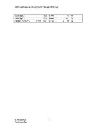 Assembly language programming | PDF
