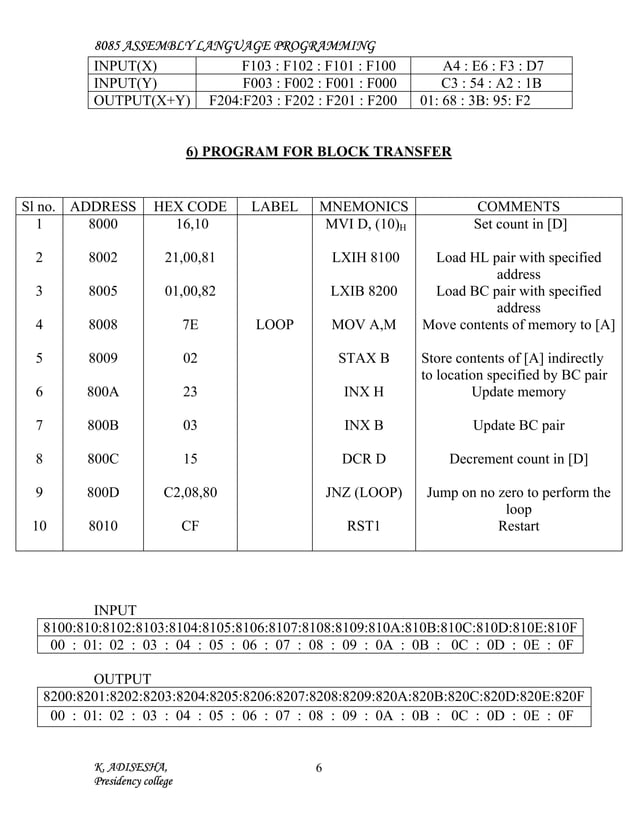 Assembly language programming | PDF