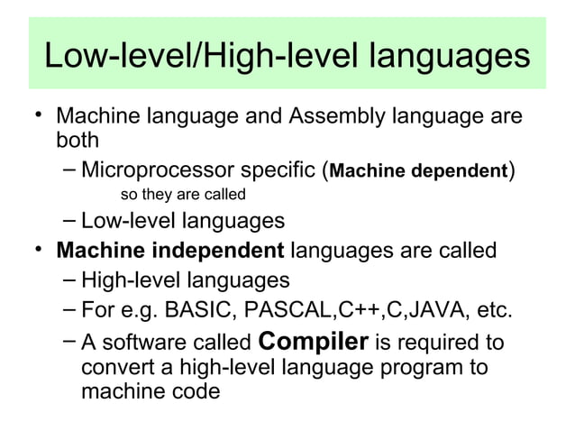 Assembly Language Programming Of 8085 | PPT | Programming Languages | Computing